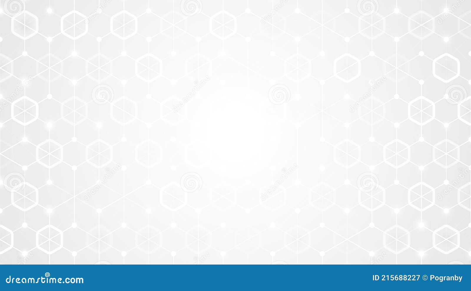 Abstract White Background. Hexagon Technology Pattern. Honeycomb ...