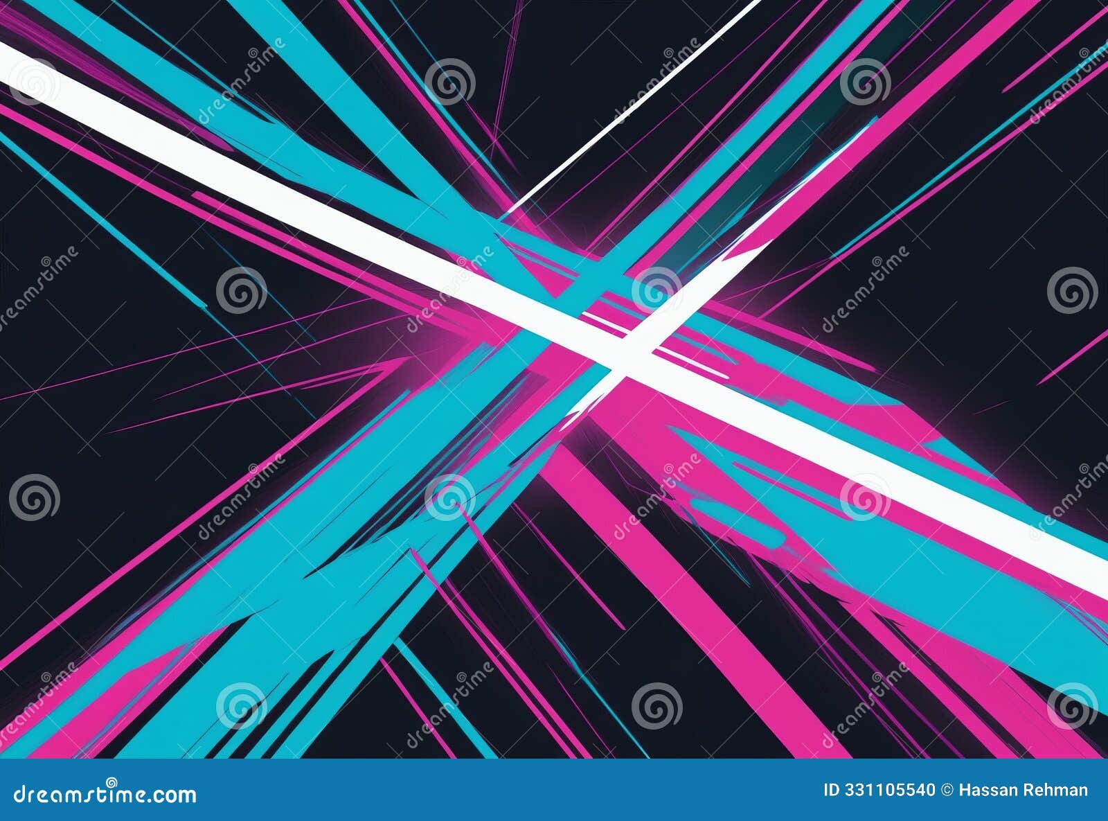 Abstract White Background with Laser Beam Stripes Stock Illustration ...