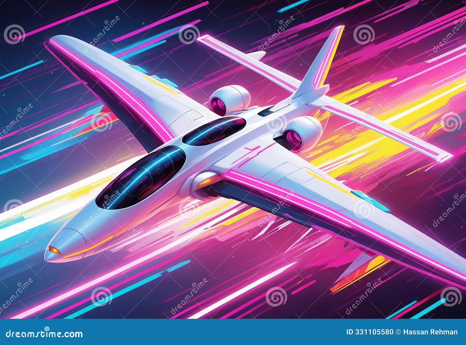 Abstract White Background with Laser Beam Stripes Stock Illustration ...