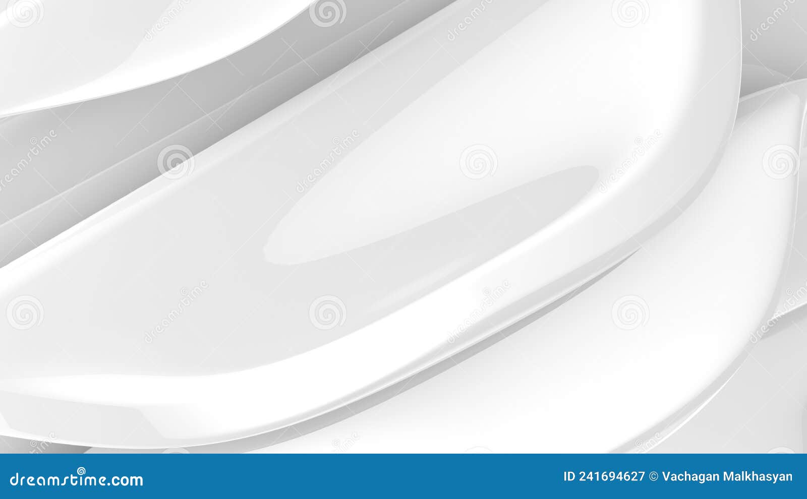 Abstract White Background. Abstract White Leafs. Loop Animation. 3D ...