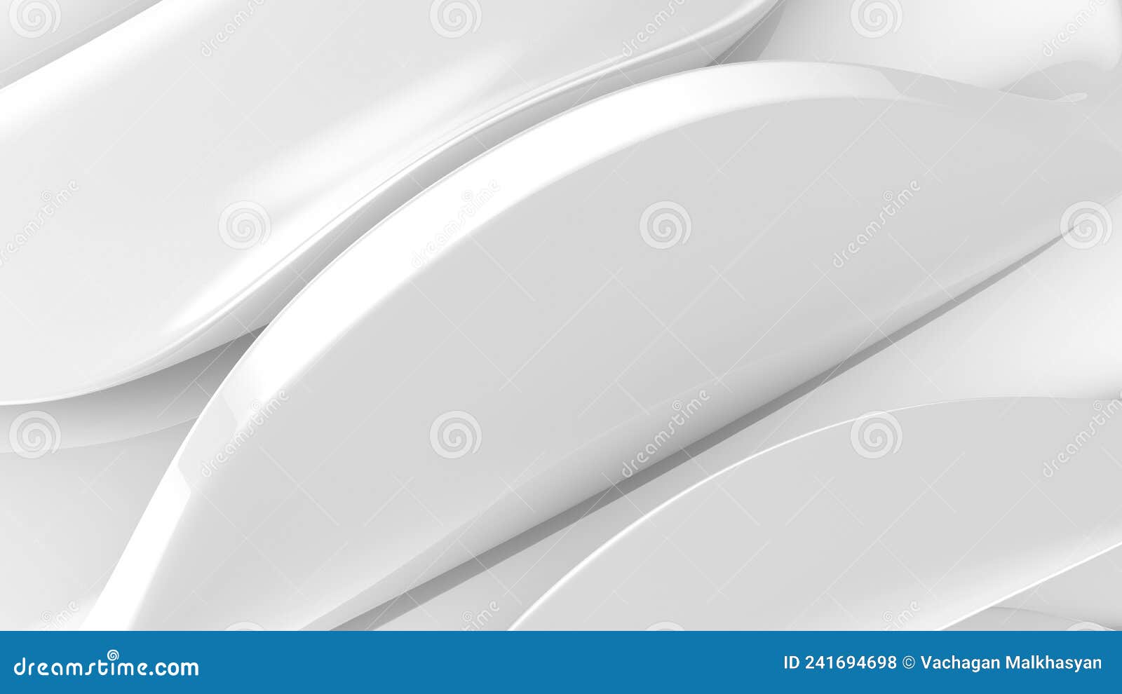 Abstract White Background. Abstract White Leafs. Loop Animation. 3D ...