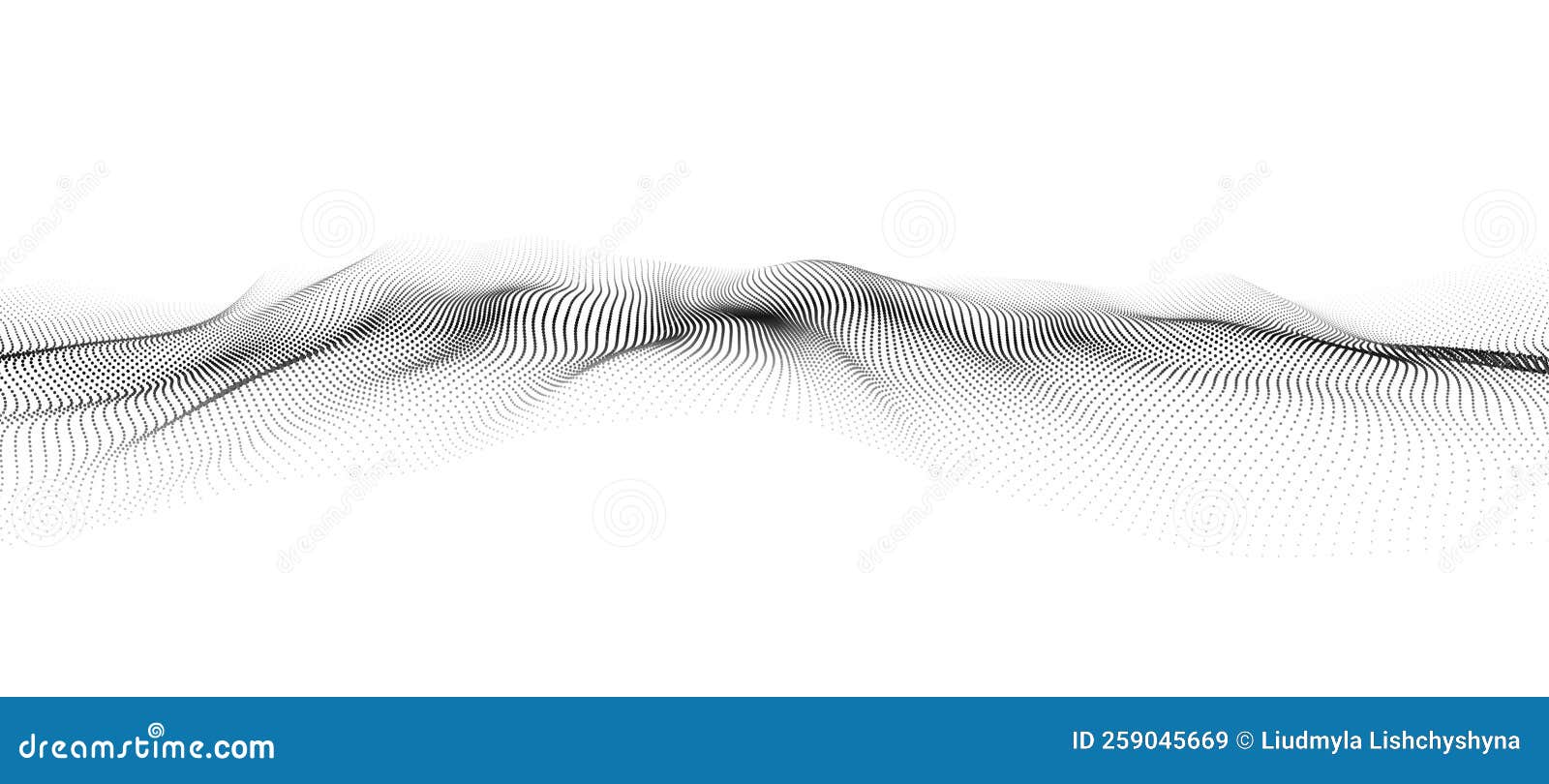 Abstract White Background of Moving Dots. Vector 3d Illustration Stock ...