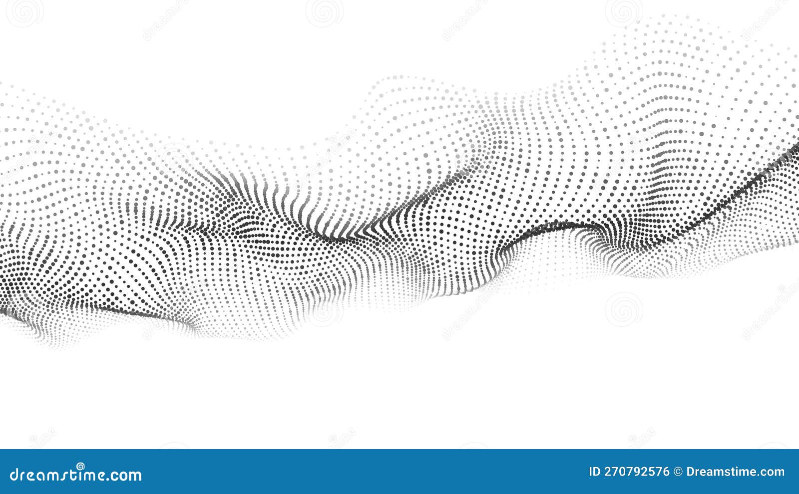 Abstract White Background of Moving Dots. Vector 3d Illustration Stock ...