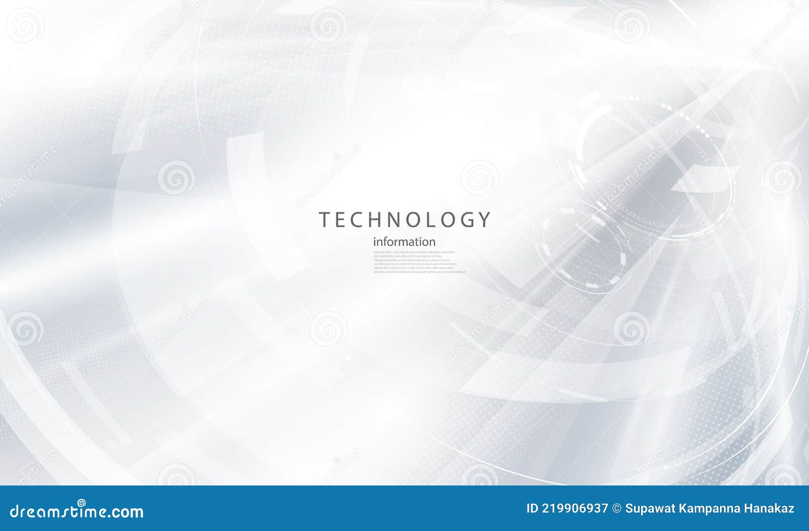 Abstract White Background Poster with Dynamic. Technology Network Stock ...