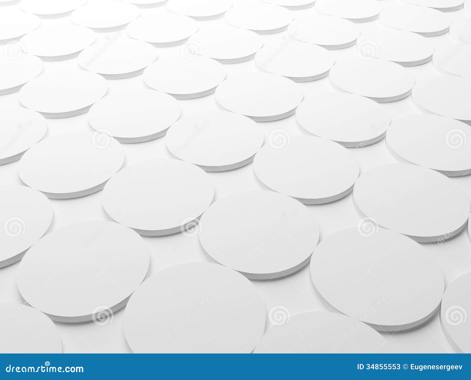 Abstract White Background with Round Elements Stock Illustration ...