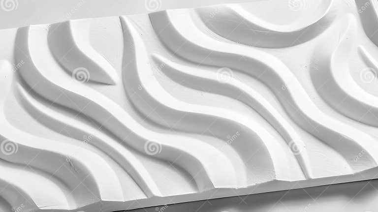 Abstract White Background with Smooth Lines, Waves and Bends Made from ...