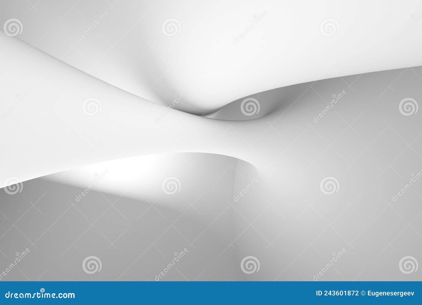 Abstract White Background with Soft 3d Shapes Stock Illustration ...