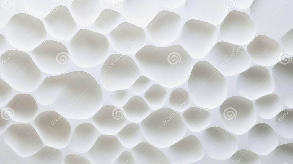 Abstract White Background with Textured Bubble-like Shapes Stock Photo ...