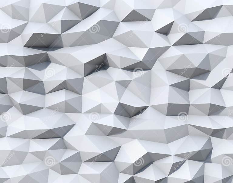 Abstract White Background with Triangulate Polygon Pattern Stock ...