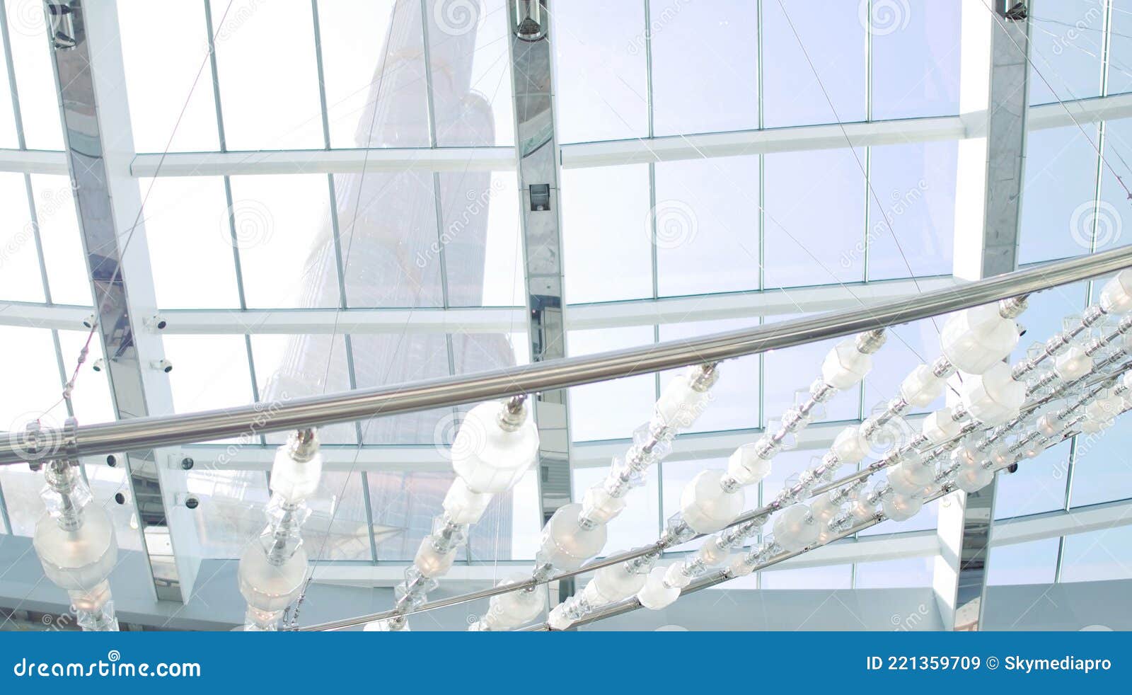 Abstract White Background. View of Windows and Modern Conceptual High ...