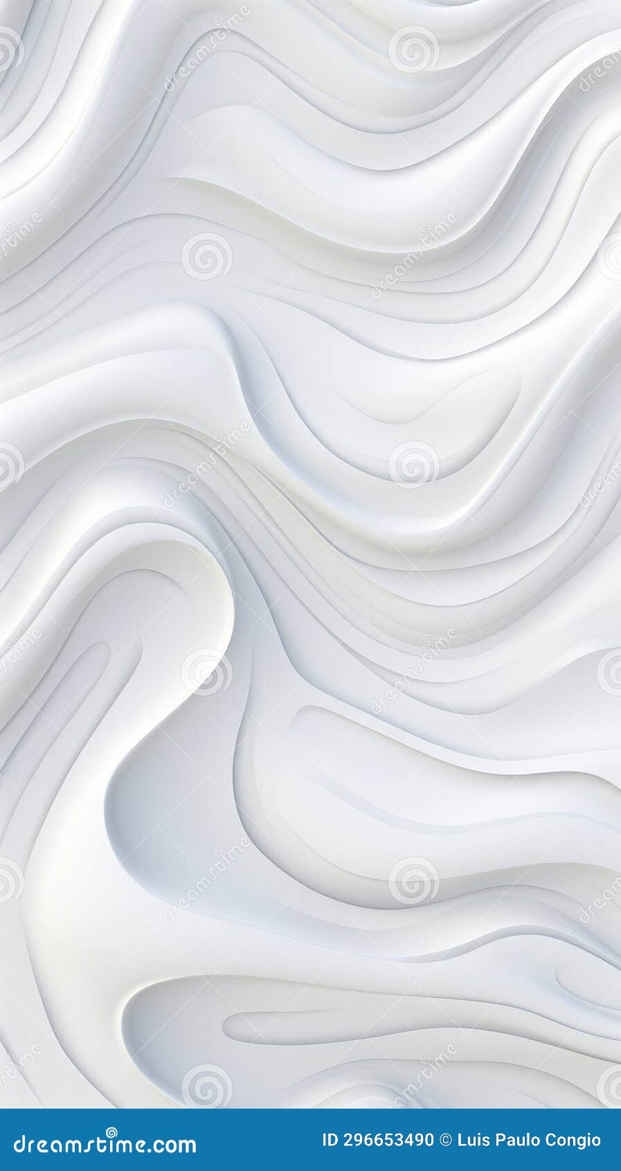 Abstract Waves of White stock illustration. Illustration of serene ...
