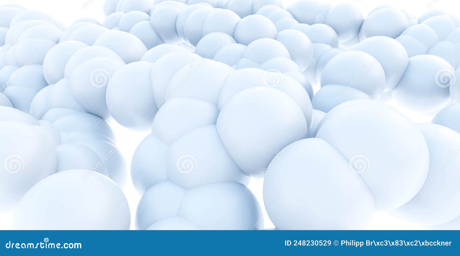 Abstract White Ball Sphere Visualization Background 3d Render ...