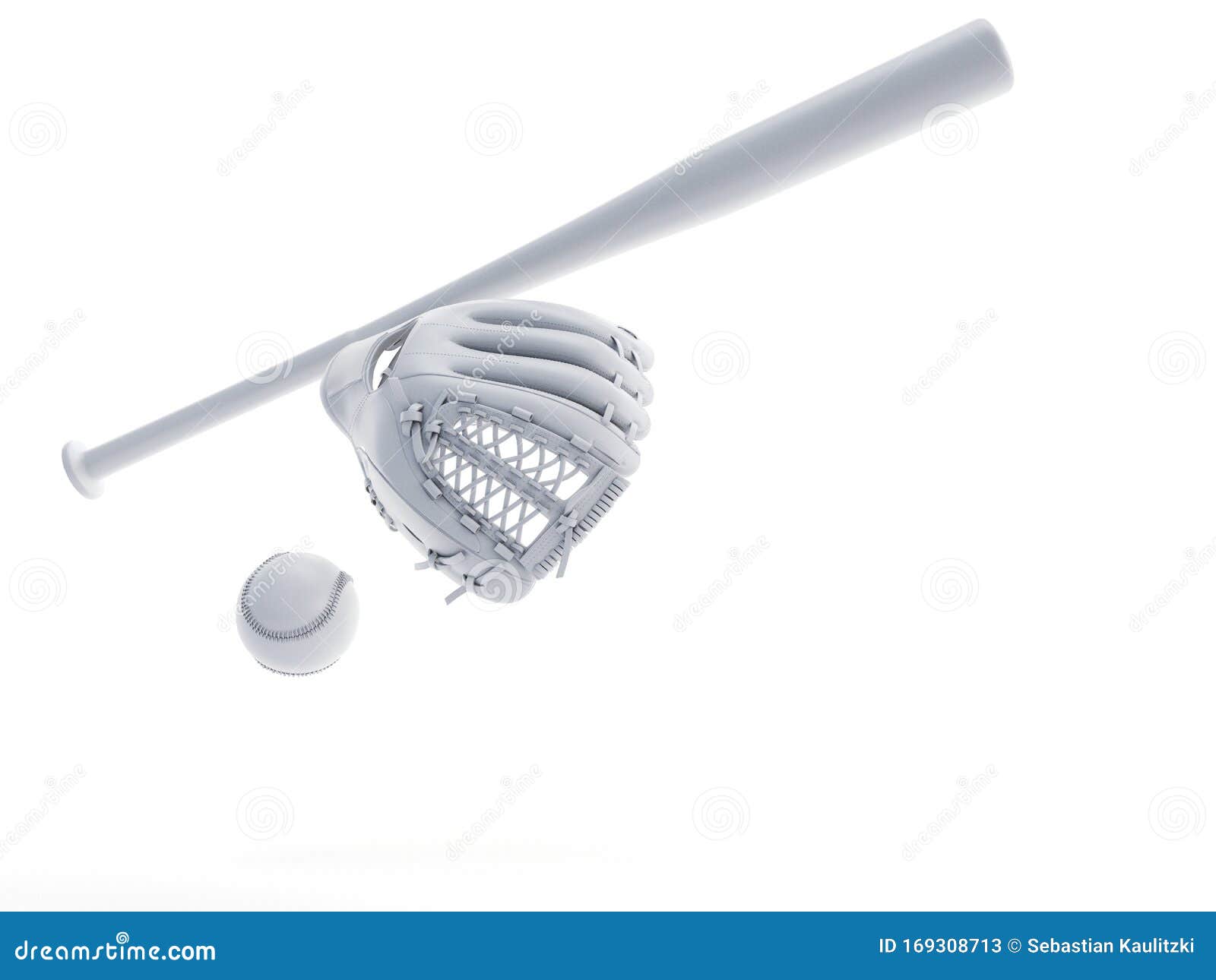 An Abstract White Baseball Bat Stock Illustration - Illustration of ...