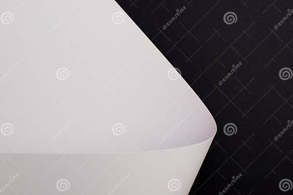Abstract White and Black Curved Divided Background Stock Photo - Image ...