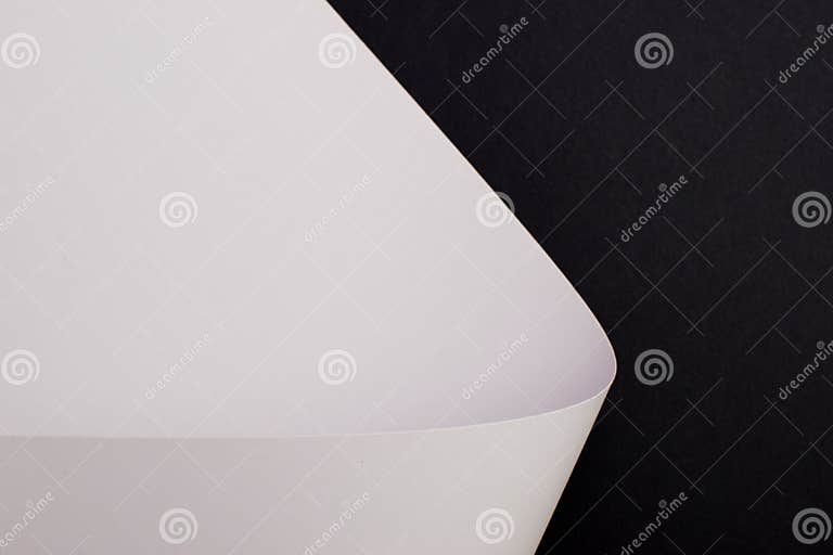 Abstract White and Black Curved Divided Background Stock Photo - Image ...