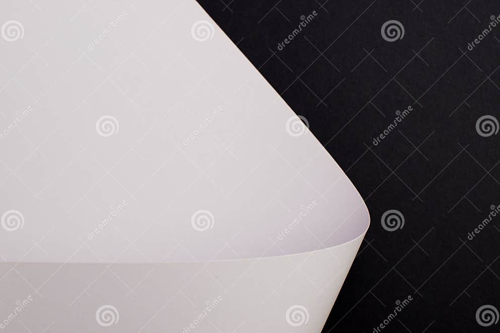 Abstract White and Black Curved Divided Background Stock Photo - Image ...