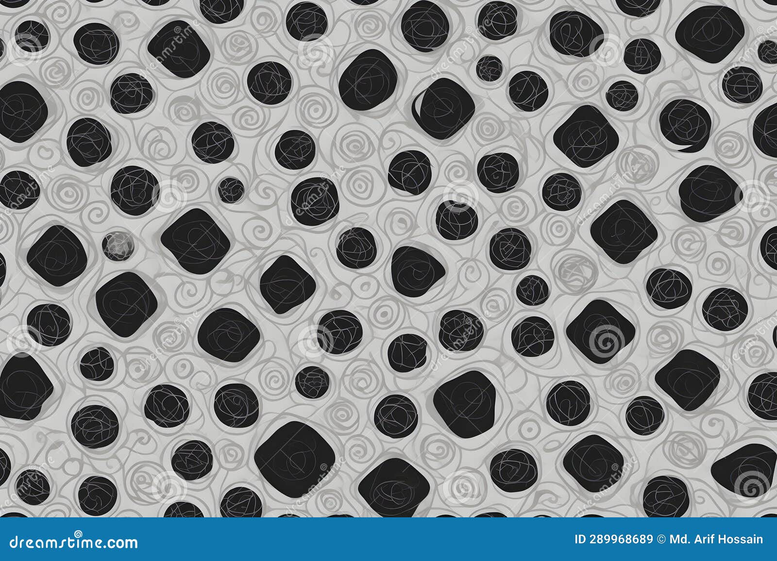 Abstract White and Black Seamless Pattern Generated by Ai Stock ...