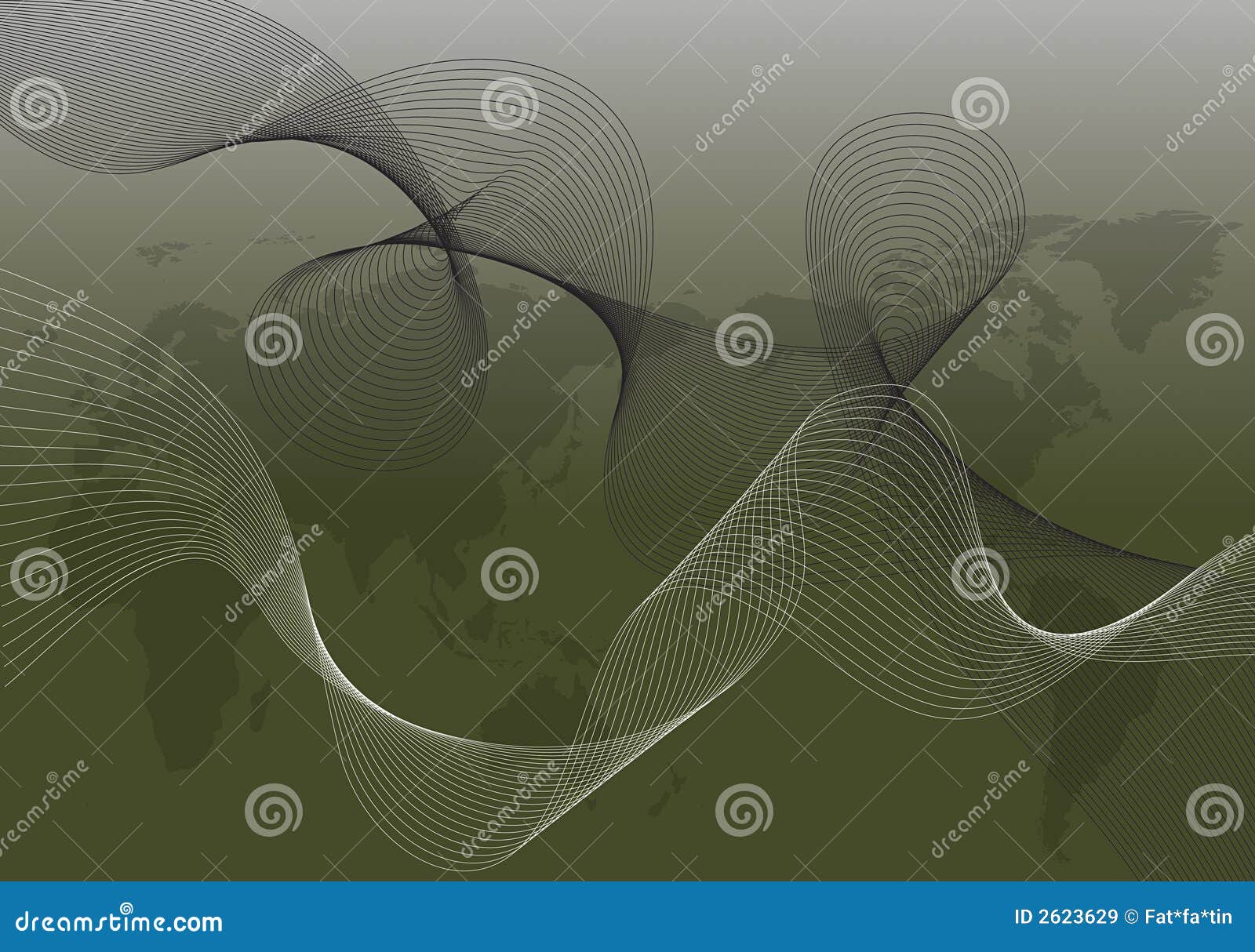 Abstract White Black Twist Map Stock Vector - Illustration of world ...