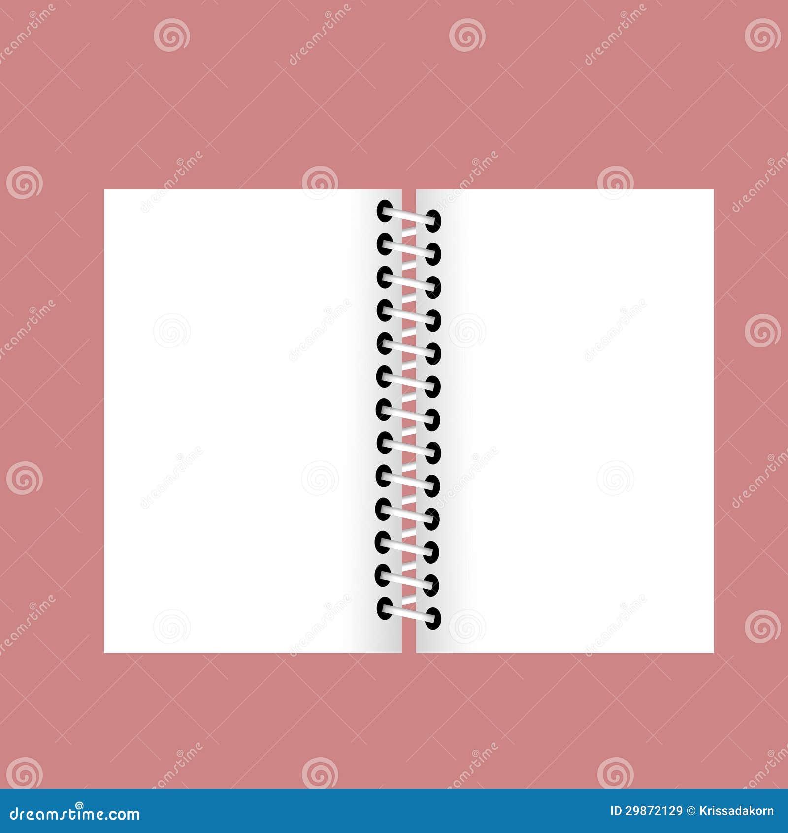 White blank page stock illustration. Illustration of notepad - 29872129