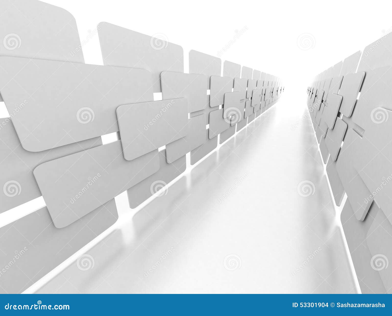 Abstract White Blank Squares Design Background Stock Illustration ...