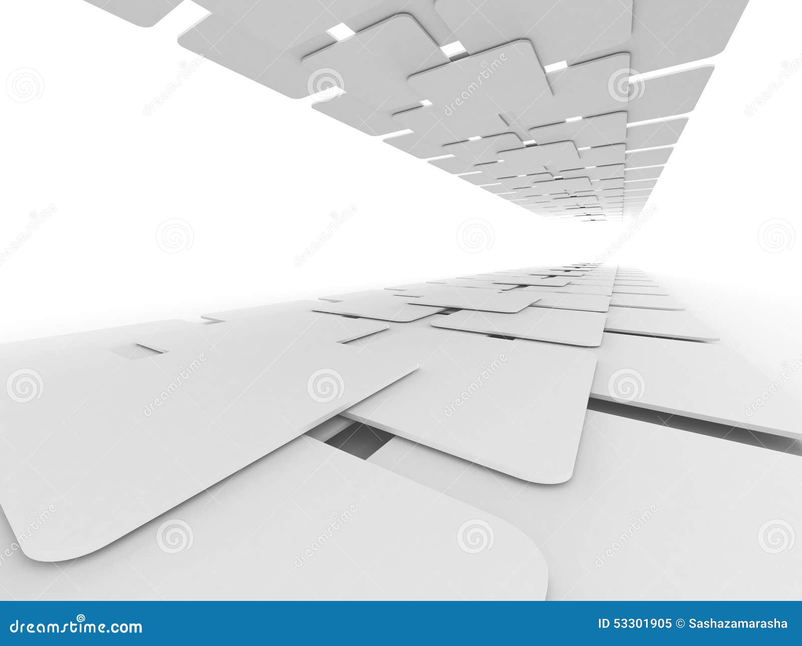 Abstract White Blank Squares Design Background Stock Illustration ...