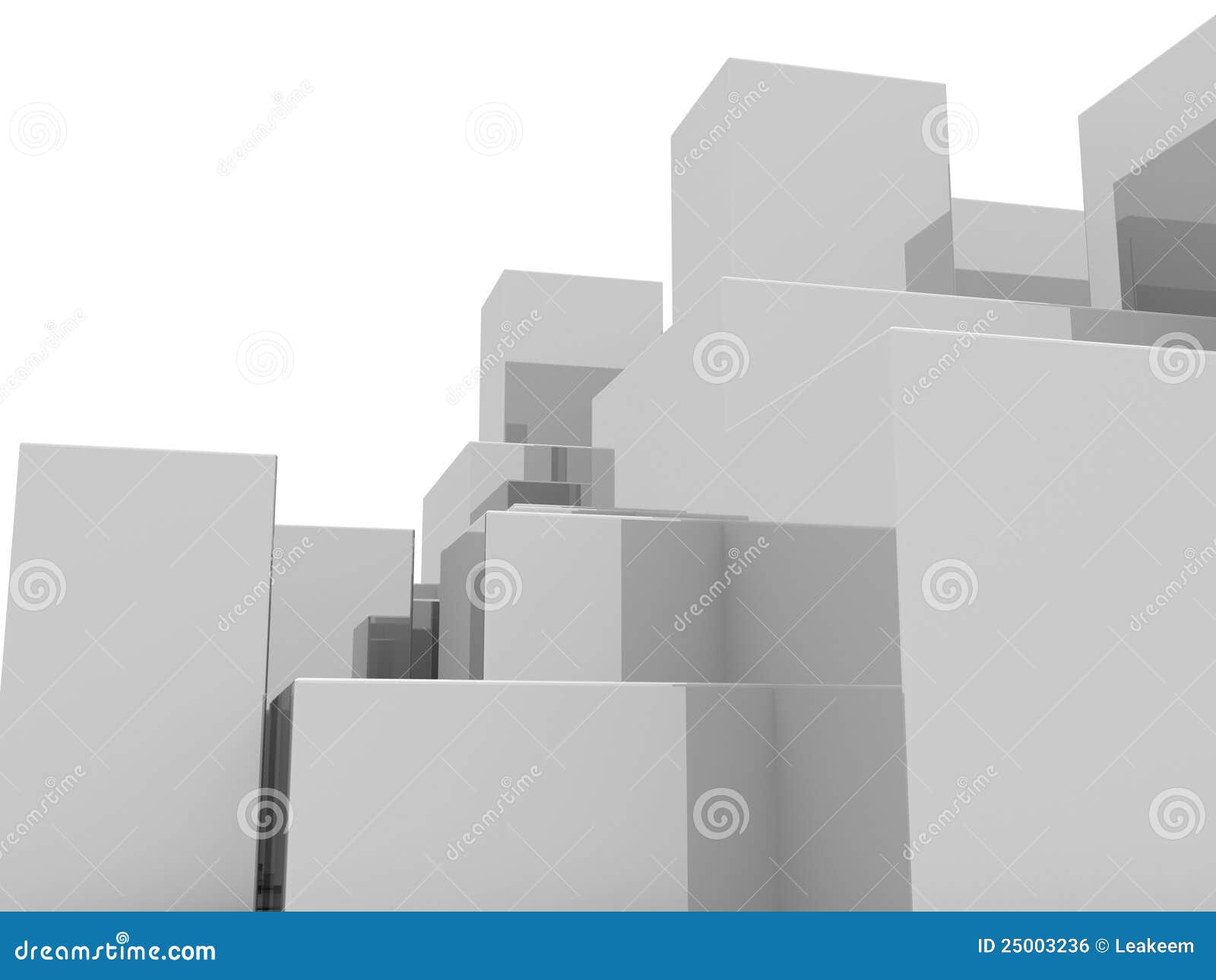 Abstract White Blocks stock illustration. Illustration of design - 25003236