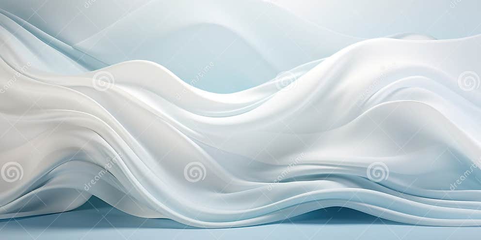 Abstract White Blue Flow Background. Stock Illustration - Illustration ...