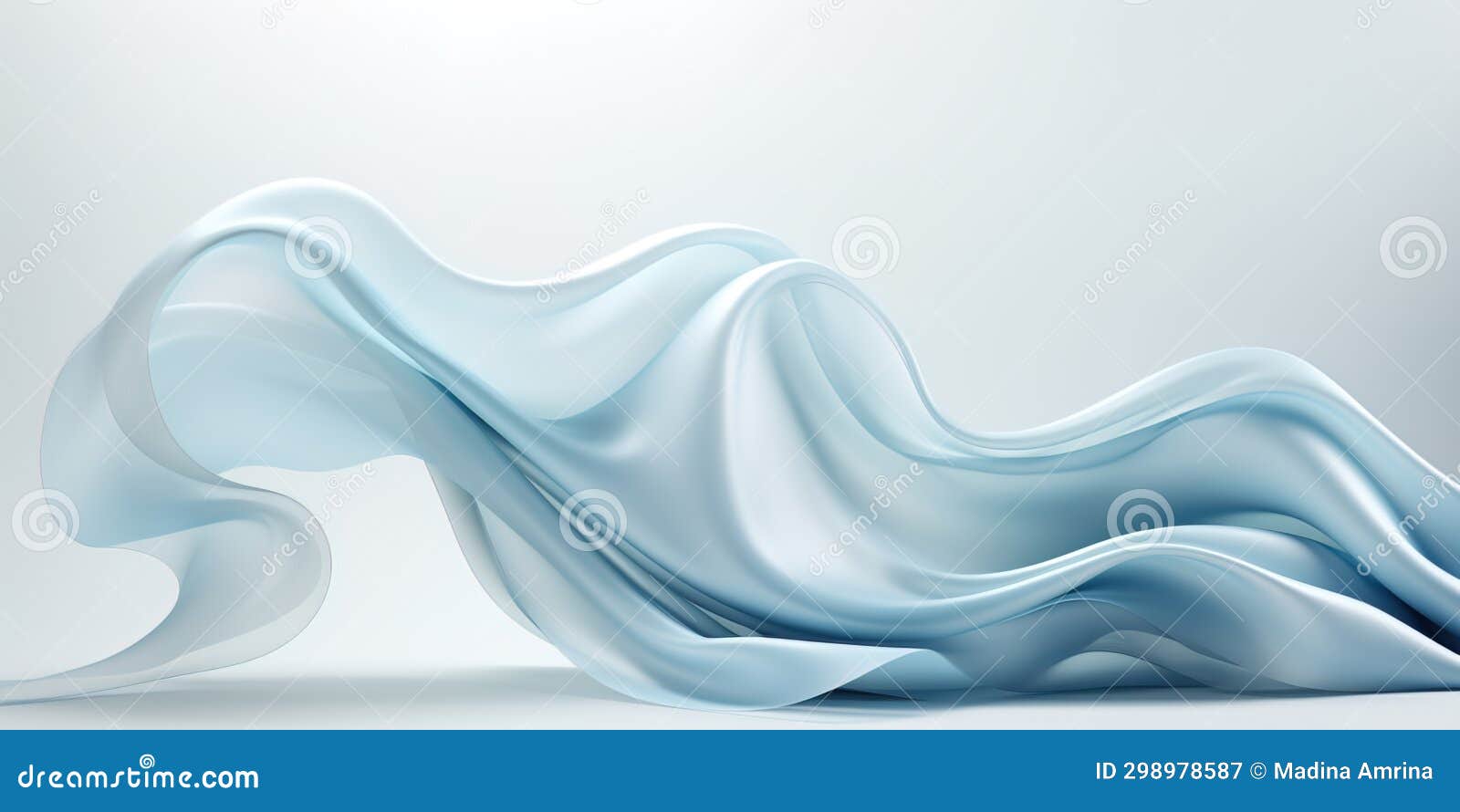 Abstract White Blue Flow Background. Stock Illustration - Illustration ...