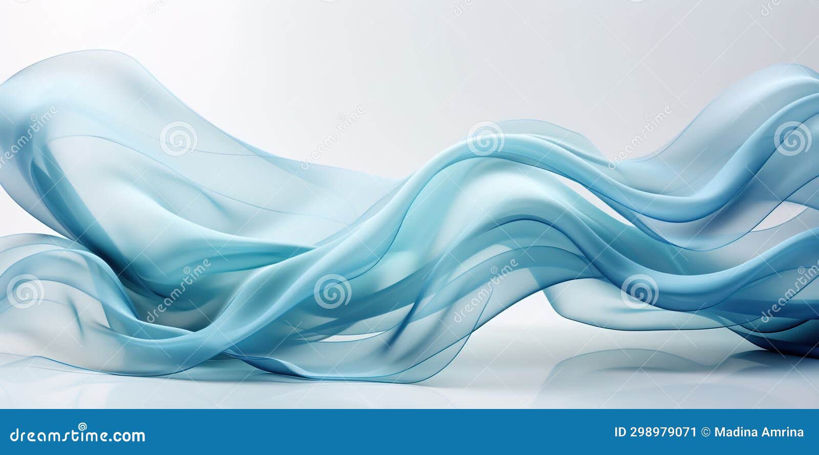 Abstract White Blue Flow Background. Stock Image - Image of waveform ...
