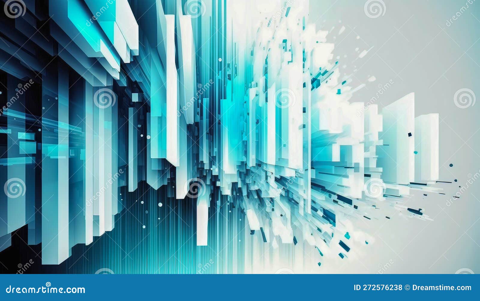 Abstract White and Blue Futuristic Data Computer Technology Business ...