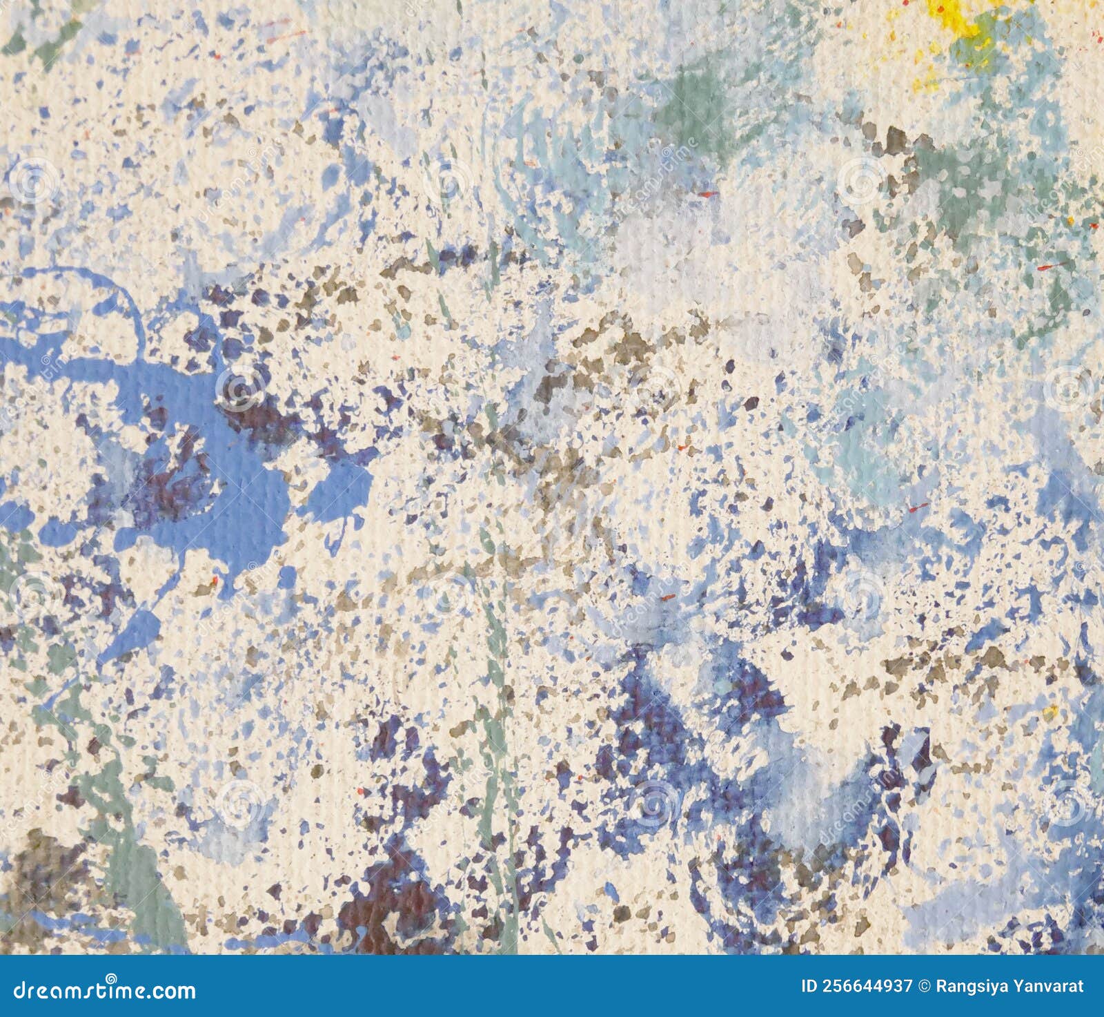 Abstract White and Blue Paint Messy Background Stock Image - Image of ...