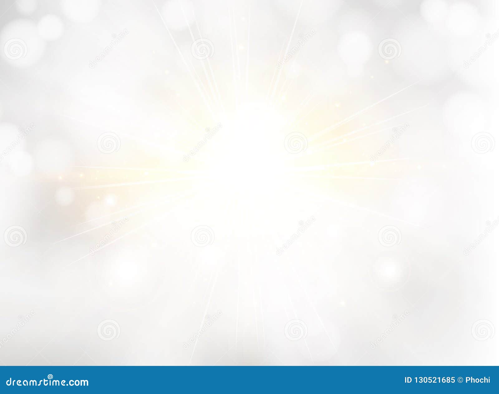 Abstract White Blurred Beautiful Shine Background with Bokeh and Stock ...