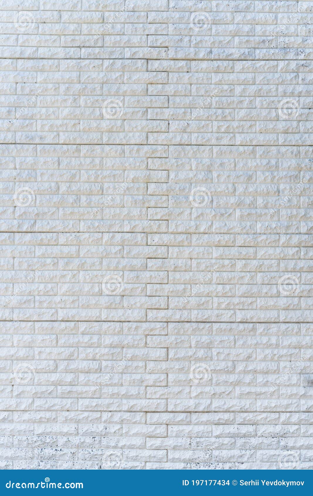 Abstract White Brick Wall. Textured Background Stock Photo - Image of ...