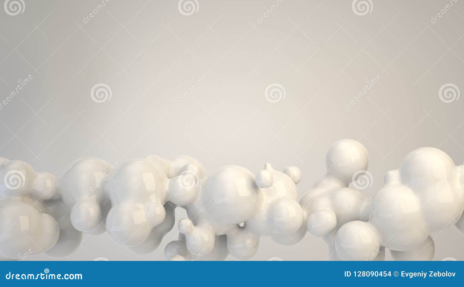 Abstract White Bubble from Spherecial Shapes Stock Illustration ...