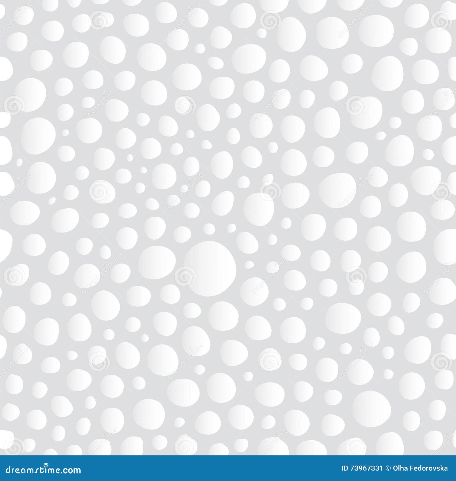 Abstract White Bubbles Seamless Background Pattern Stock Vector ...