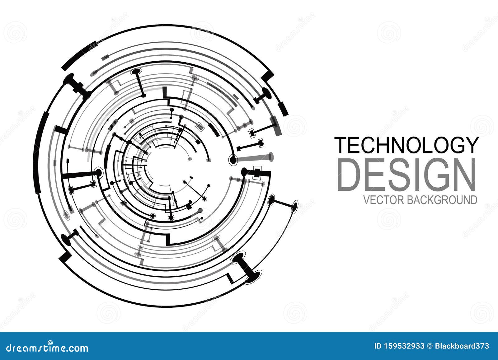 Abstract White Circle Digital Technology Background Stock Vector ... Abstract White Circle Digital Technology Background Stock Vector ...