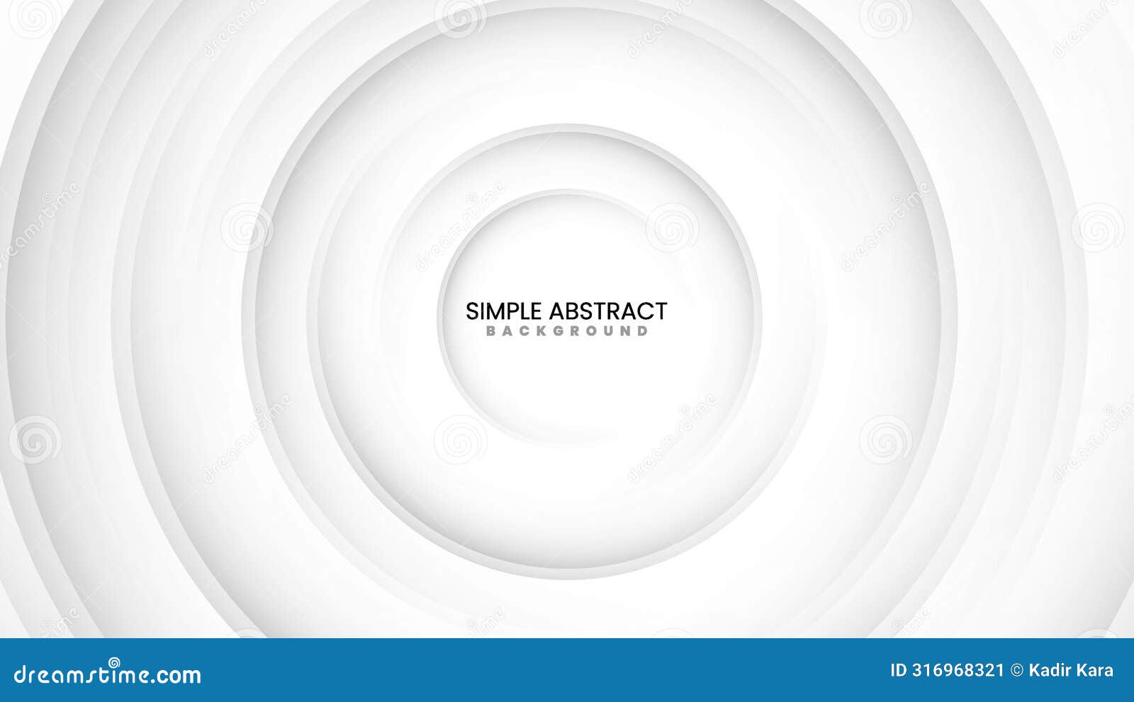 Abstract White Circle Layers Background Vector, Simple Abstract ...