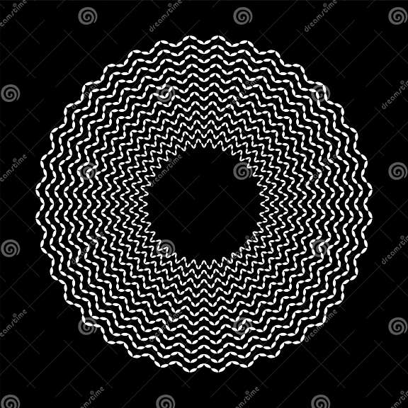 Abstract White Circle Pattern on Black Background Stock Vector - Illustration of modern, vector ...