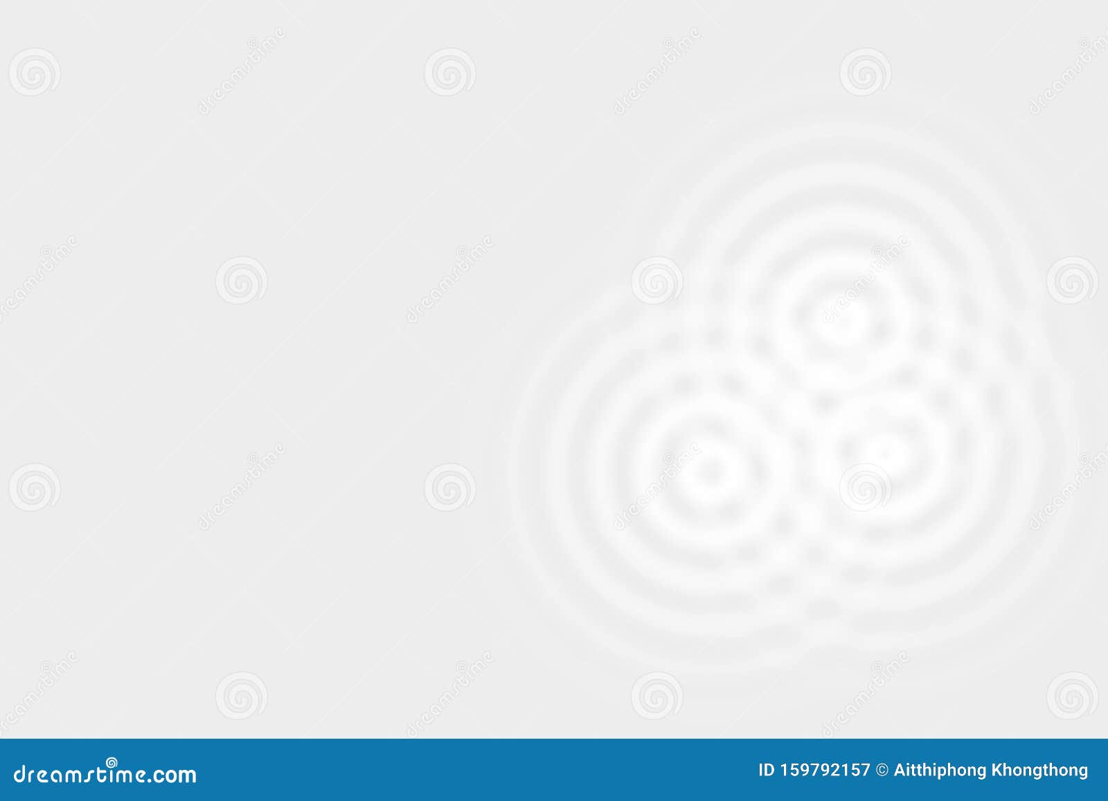 Abstract White Circle Ring Effect with Sound Waves Oscillating on Light ...