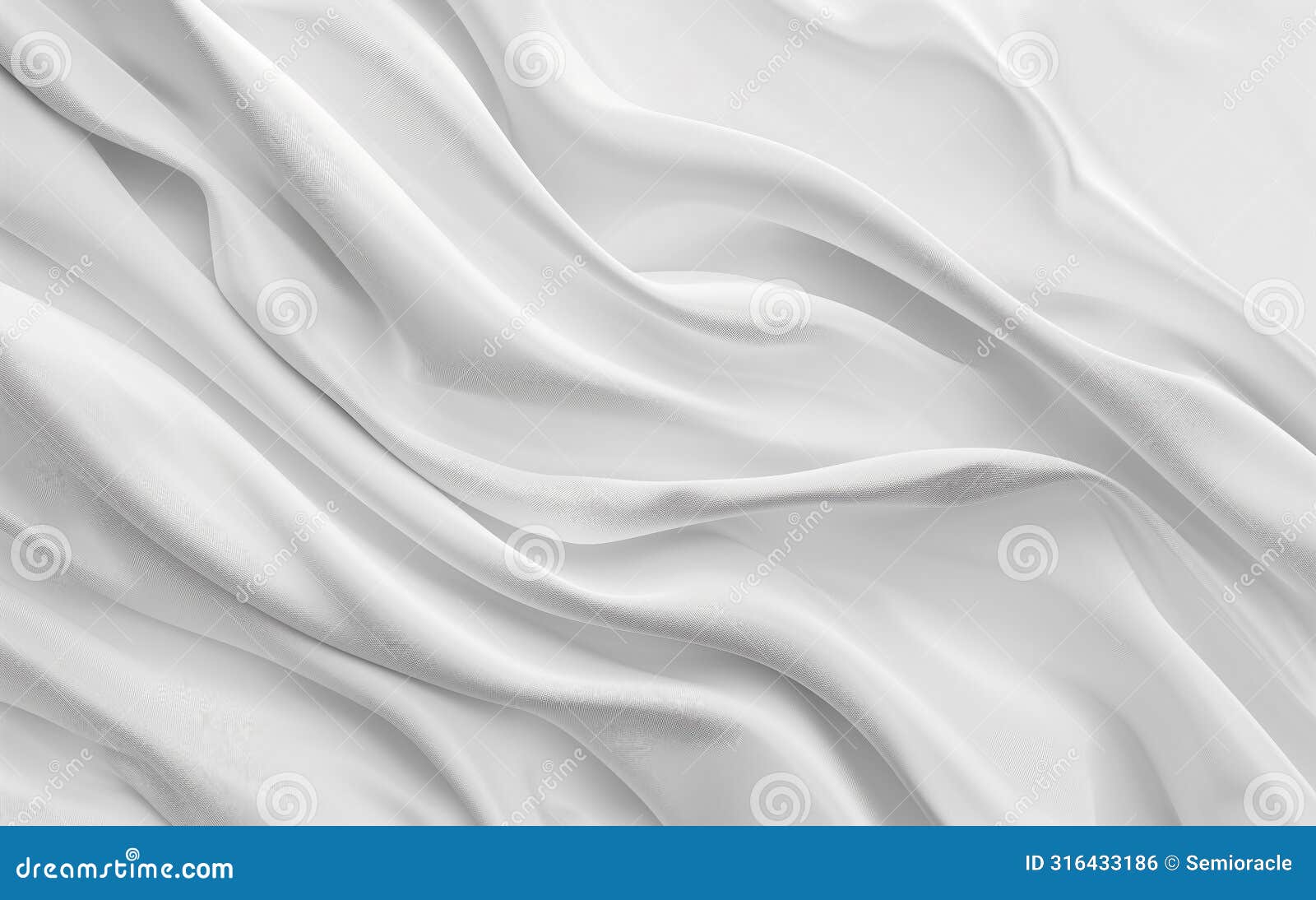 Abstract White Cloth Texture Background, Wave of Fabric for Design with ...