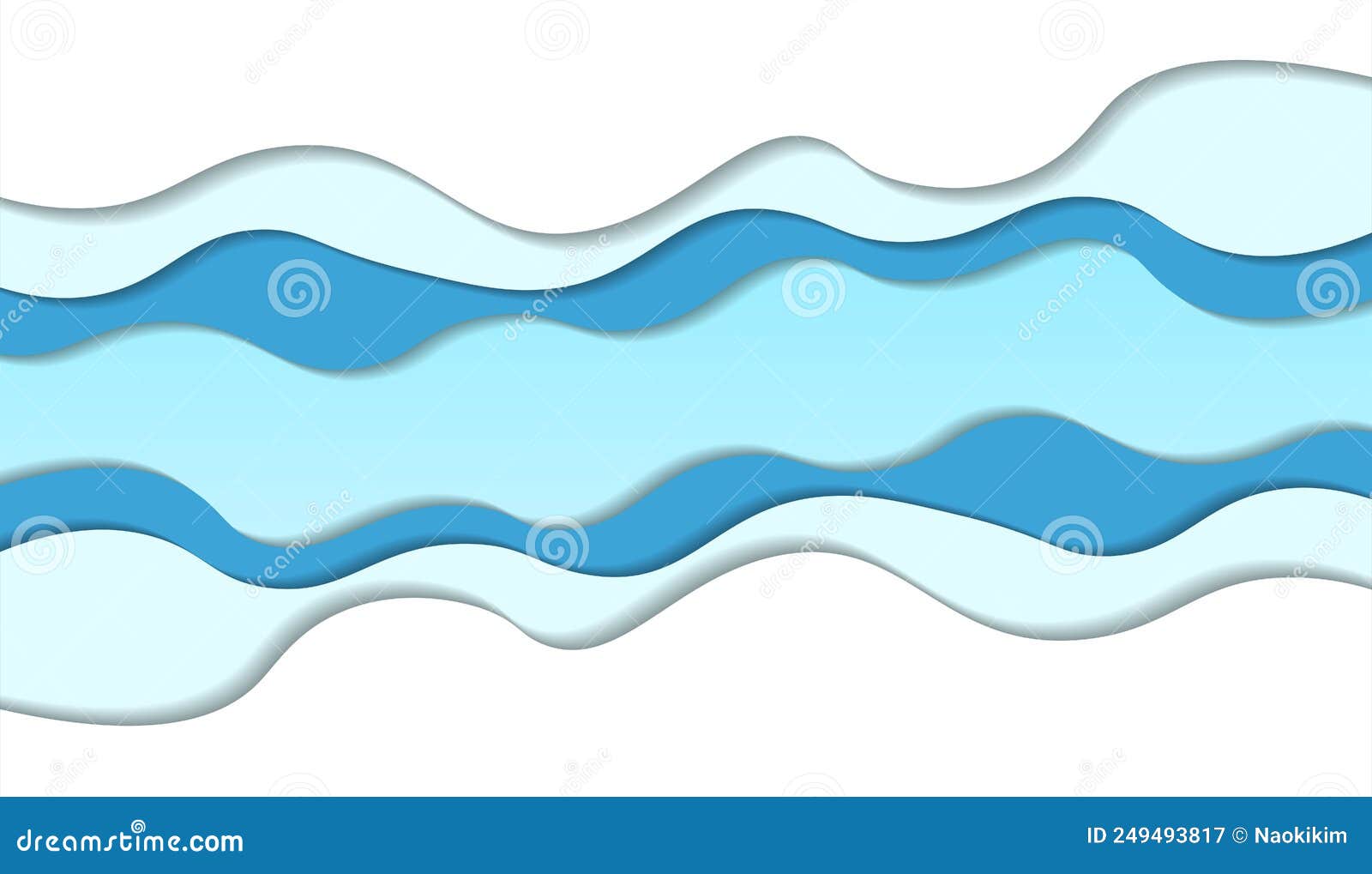 Abstract White Cloud, Retro Styled Paper Cut Pattern, Summer Blue Sky ...