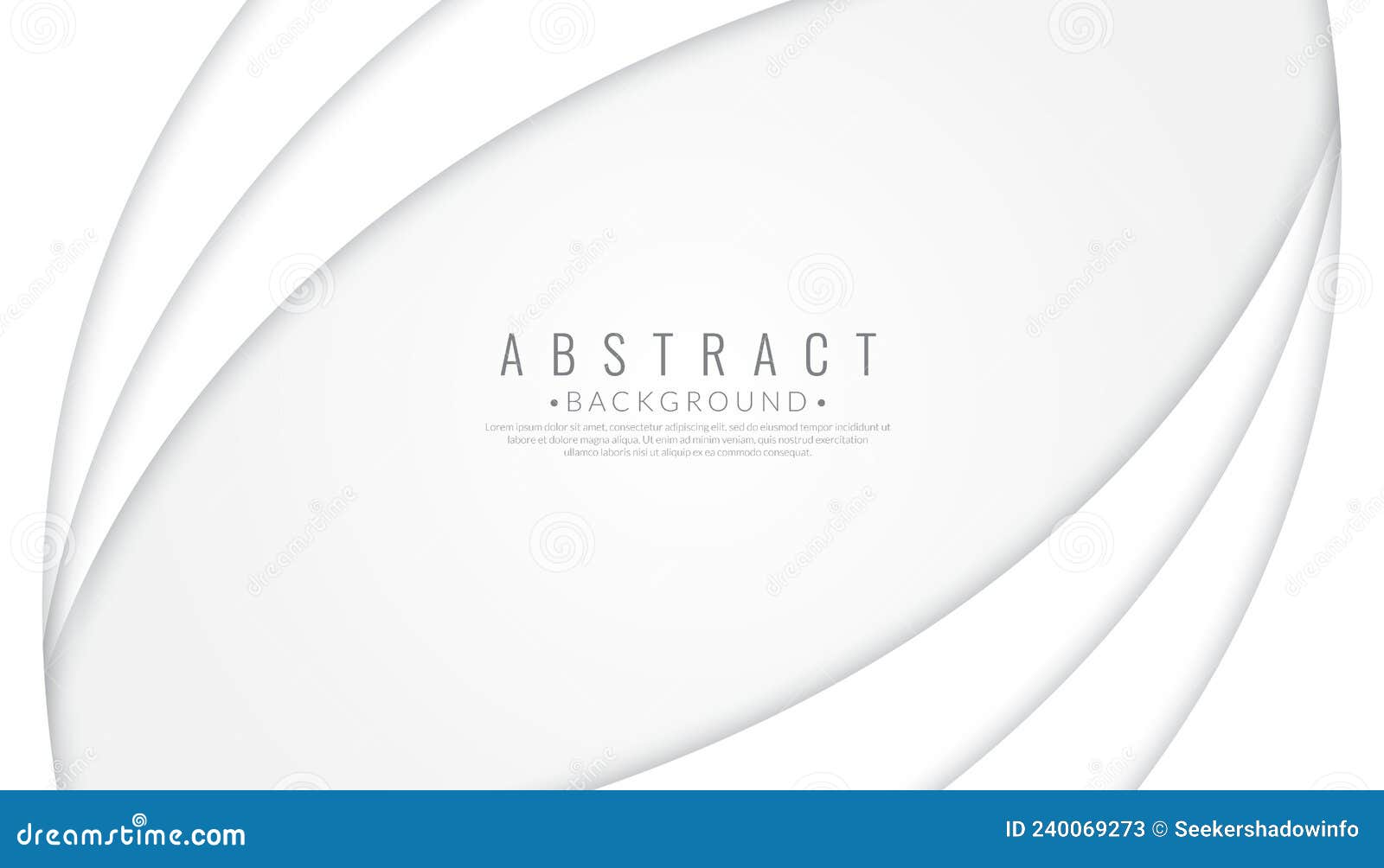 Abstract White Color Background. Modern Curve Horizontal Pattern ...