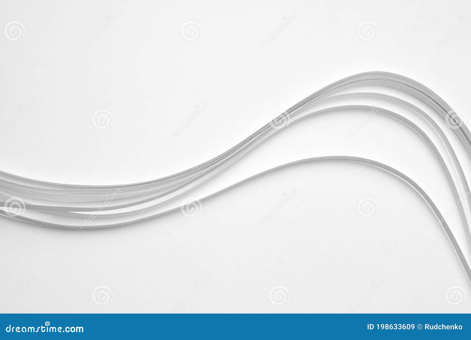 Abstract White Color Strip Wave Paper Background Stock Image - Image of ...