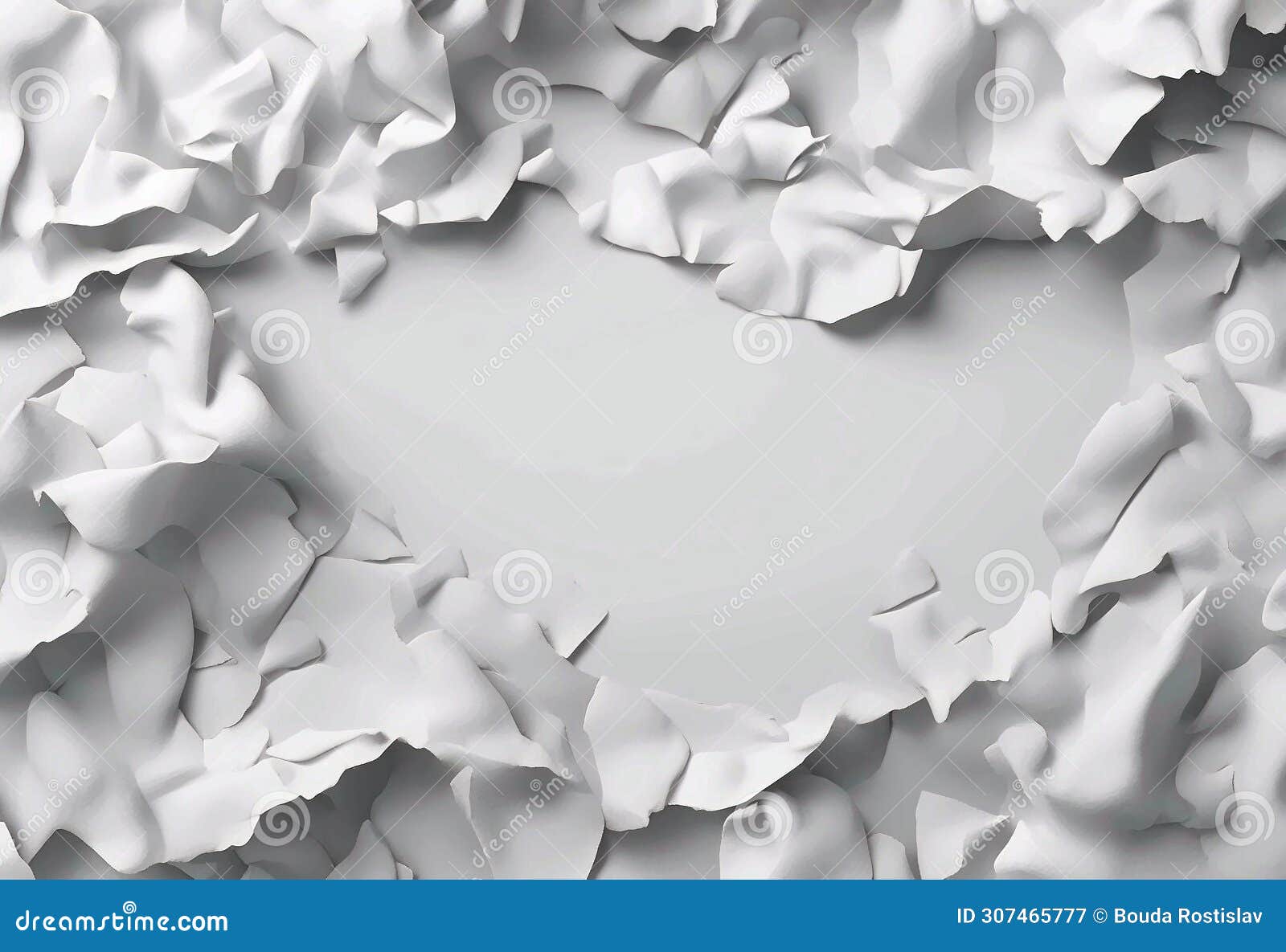 Abstract White Crumpled Paper Texture Usable As a Background, Web ...