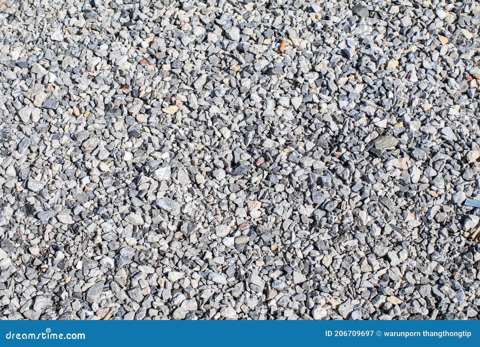 Abstract White Crushed Stones Texture Background. Gray Rubble ...