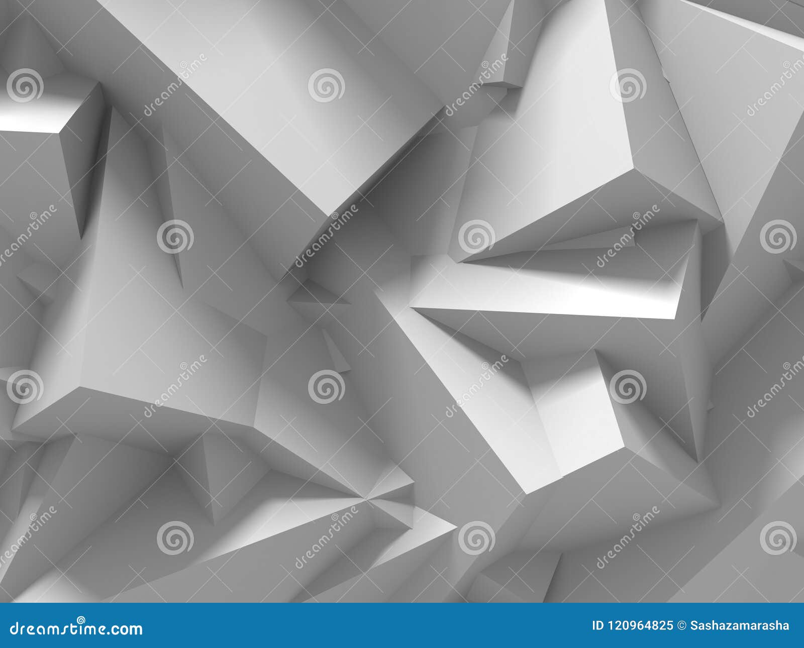 Abstract White Cubes Wall Background Stock Image - Image of direction ...