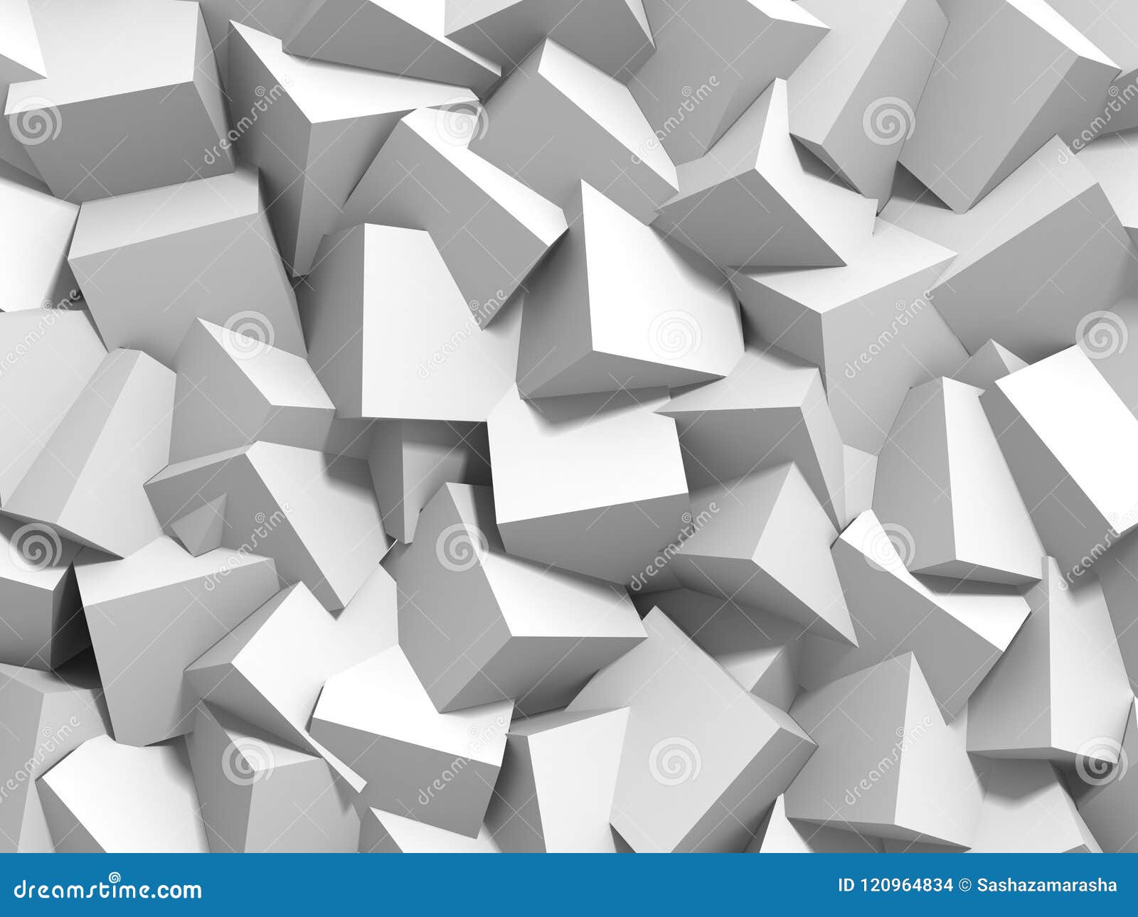 Abstract White Cubes Wall Background Stock Photo - Image of element ...