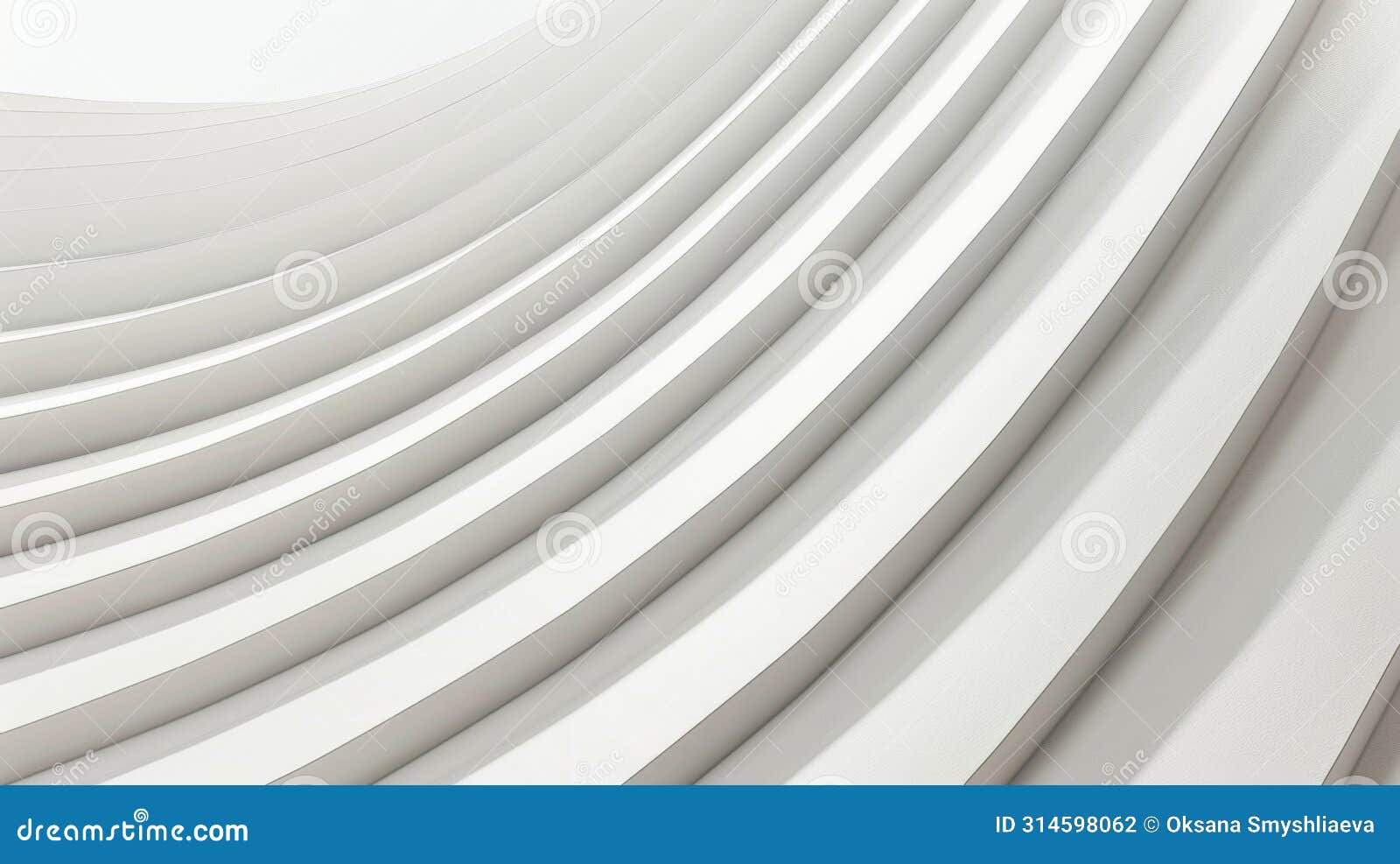 Abstract White Curved Lines Architecture Background Stock Photo - Image ...