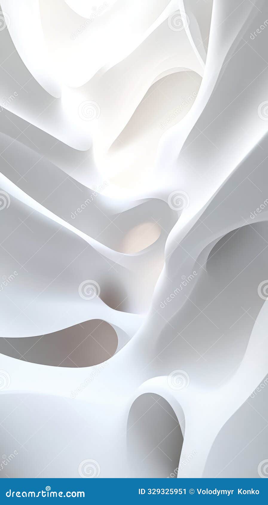 Abstract White Curved Shapes with Smooth Surfaces Stock Image - Image of wavy, pattern: 329325951