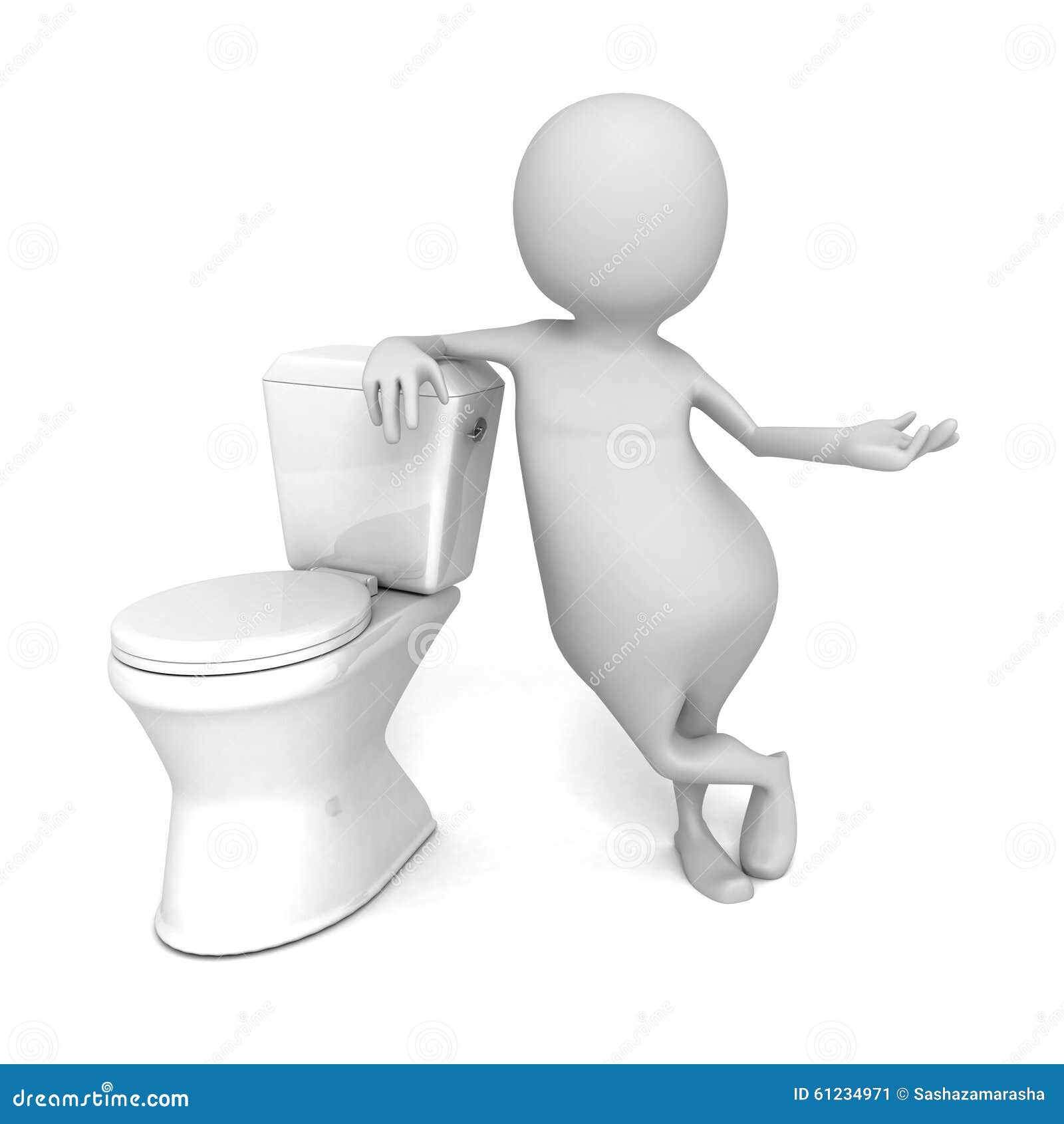 Person In The Toilet Room Sitting On A Toilet Cartoon Vector ...